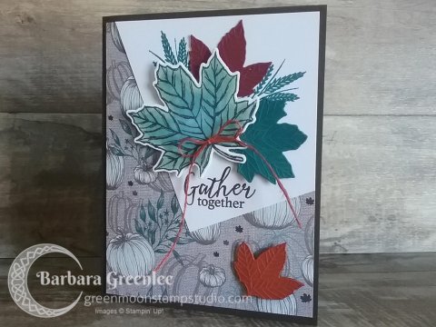Gather Together - Fall/Thanksgiving Card - Green Moon Stamp Studio