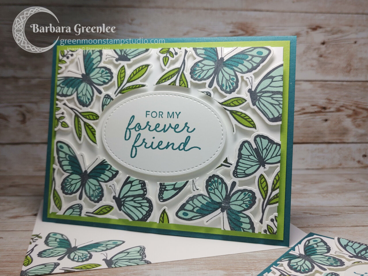 Floating Frame Technique Card - Green Moon Stamp Studio
