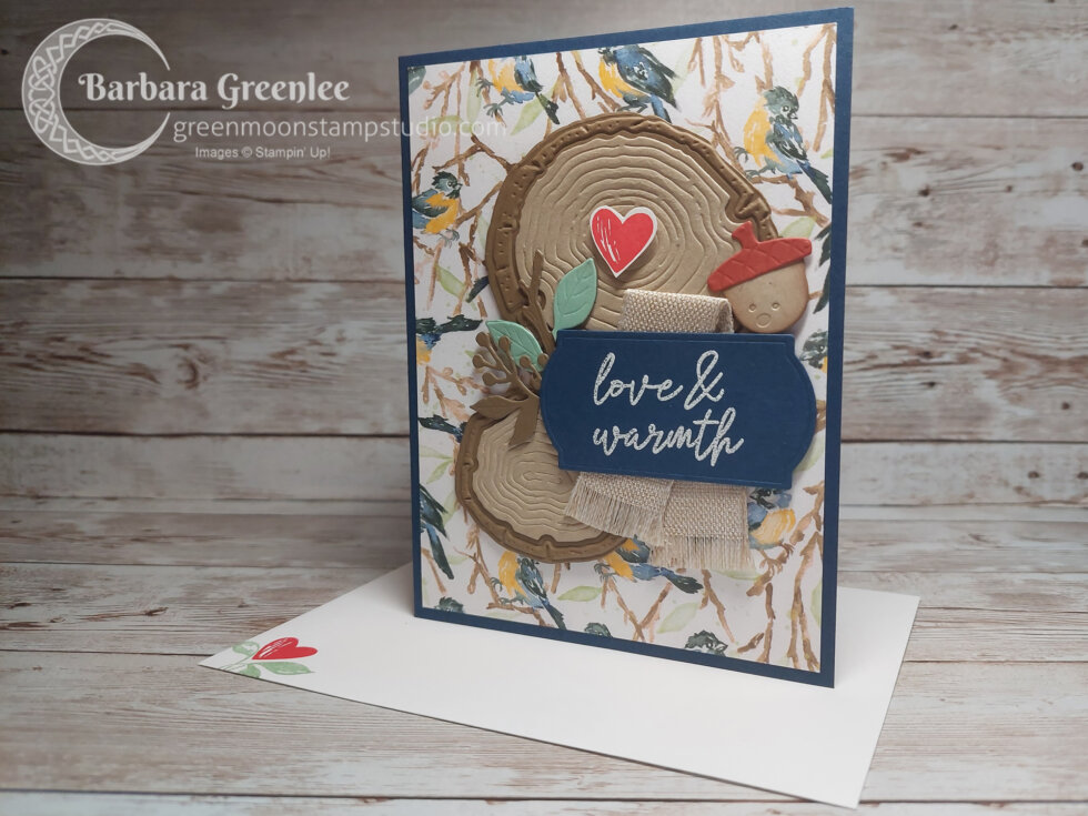 Ringed With Nature Love & Warmth Cards - Green Moon Stamp Studio