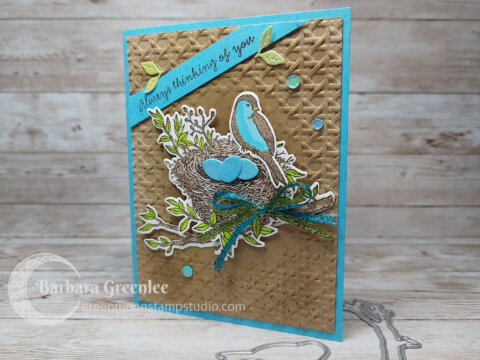 Partial Embossing Technique - Nested Friends - Green Moon Stamp Studio