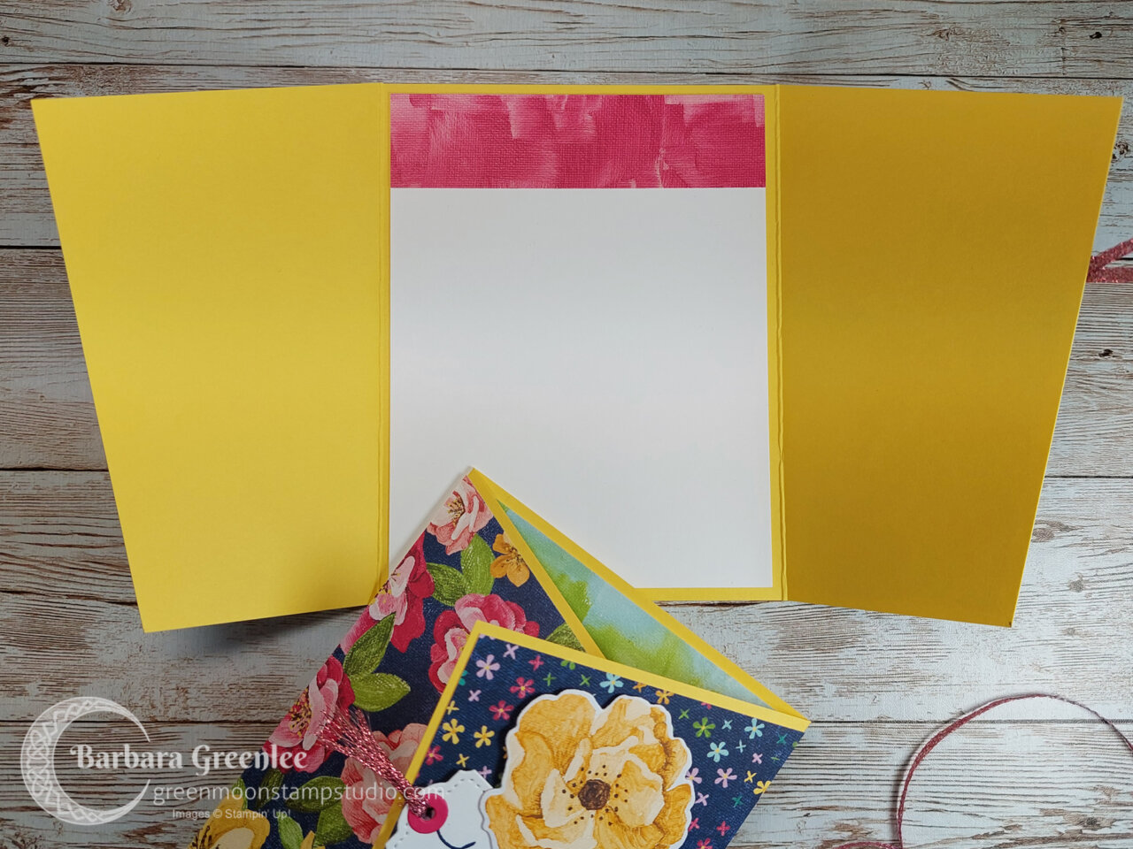 Angle Fun Fold Card - Green Moon Stamp Studio