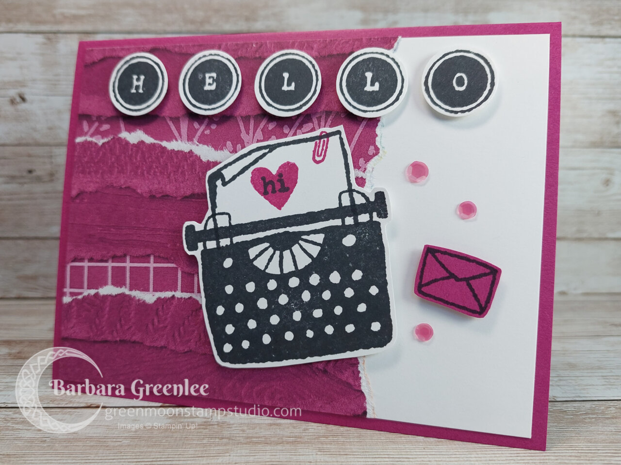 Just My Type - Green Moon Stamp Studio