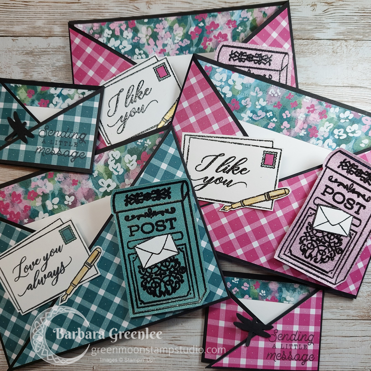 Stamped With Love Fun Fold - Green Moon Stamp Studio