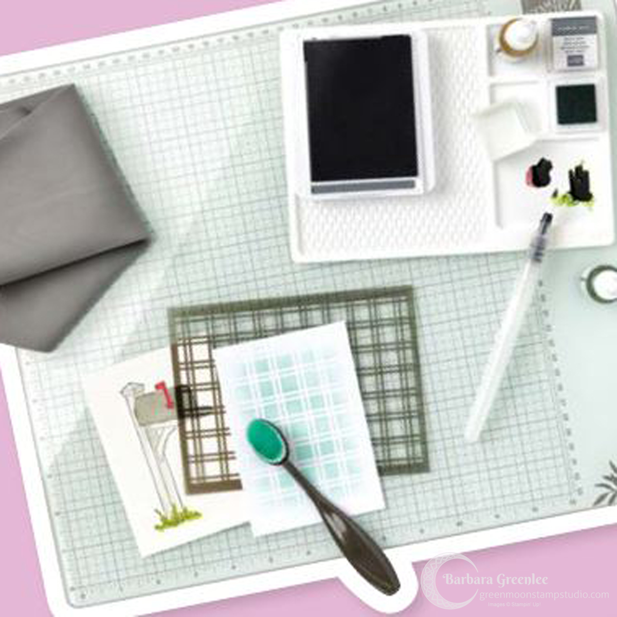 Glass Mat Studio - Green Moon Stamp Studio