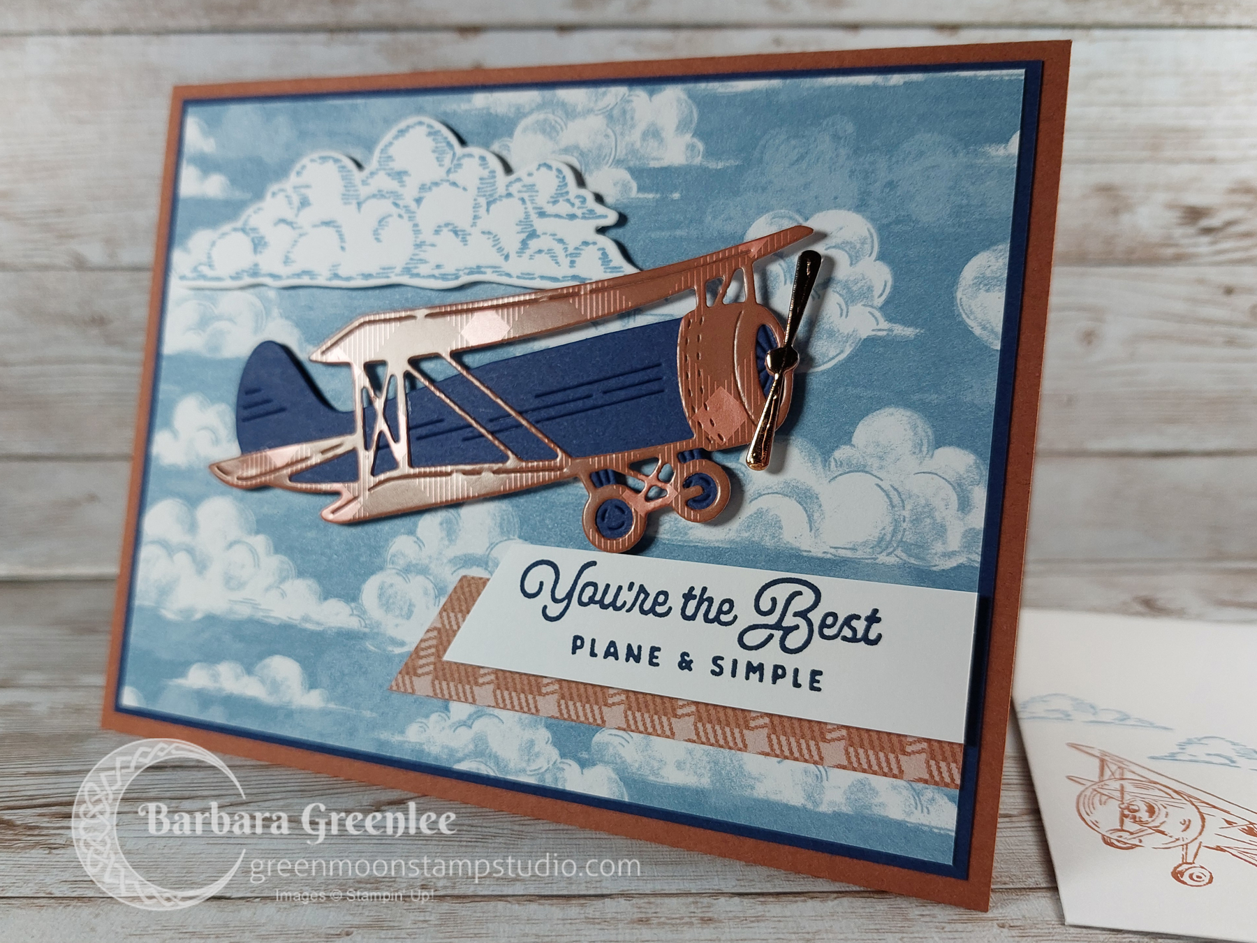 Adventurous Sky Card - Green Moon Stamp Studio