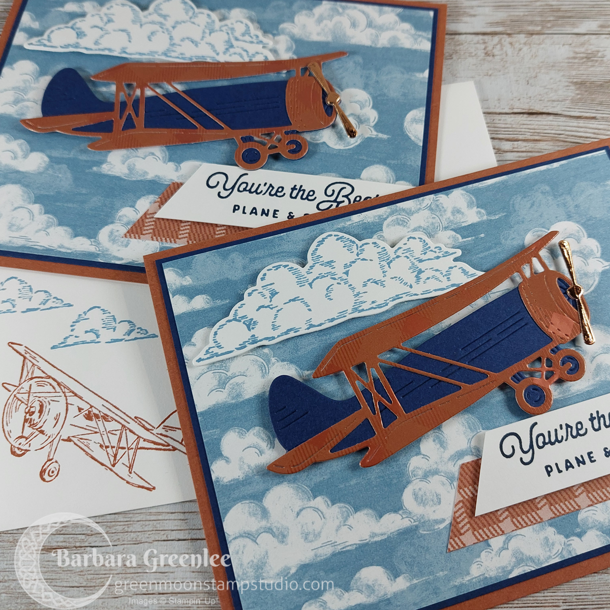 Adventurous Sky Card - Green Moon Stamp Studio