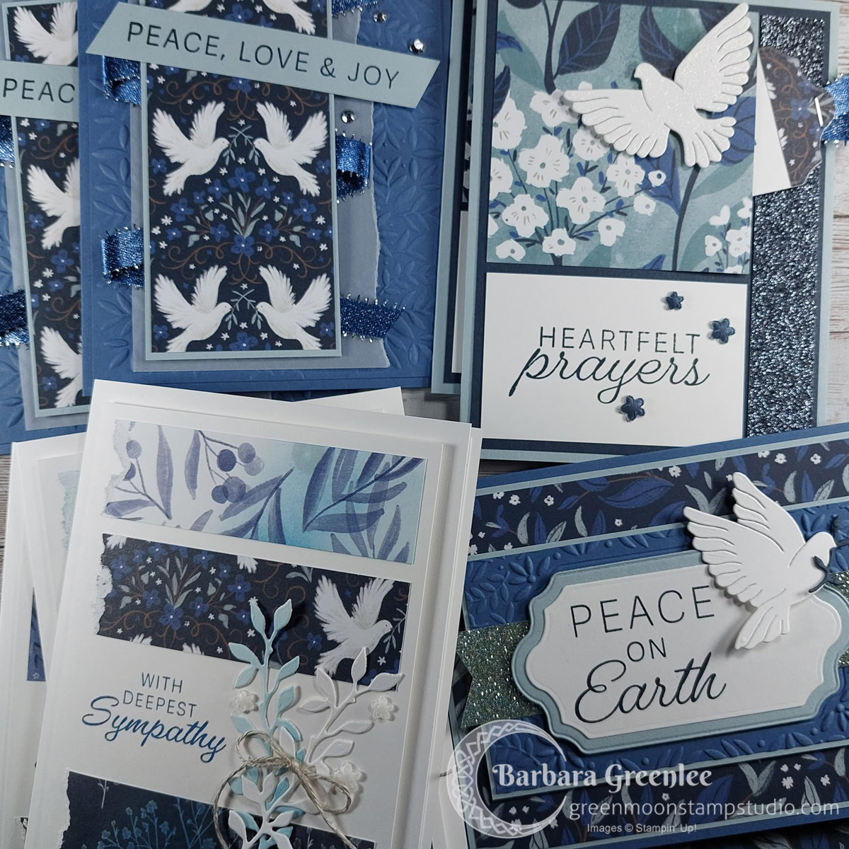 Peaceful Garden Sneak Peek - Green Moon Stamp Studio