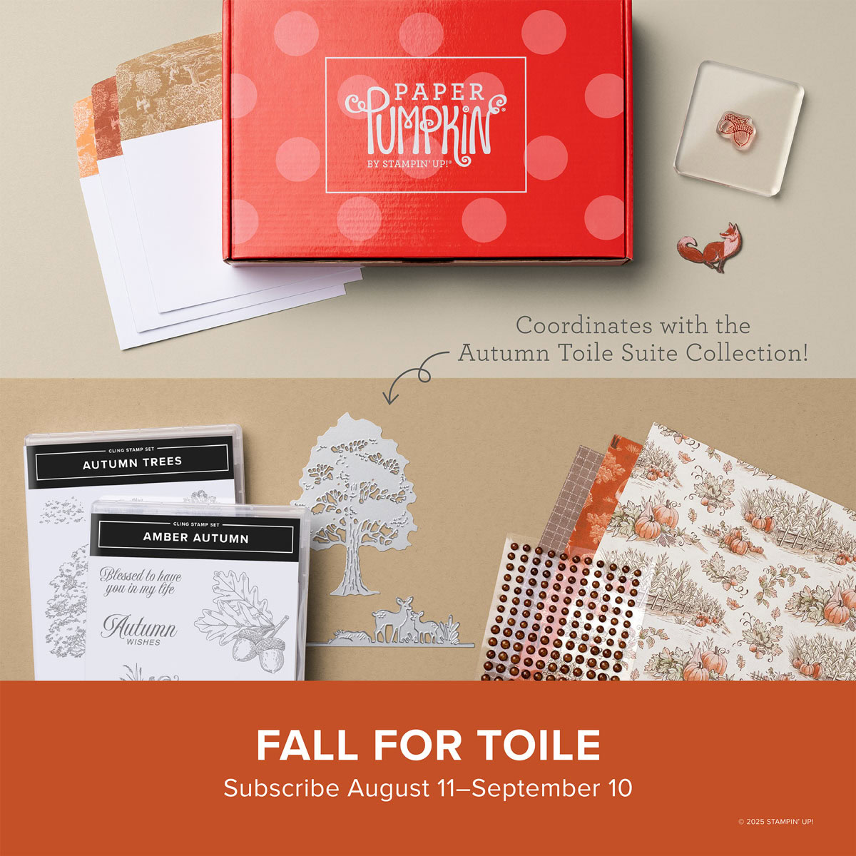 Fall For Toile Kit - Green Moon Stamp Studio