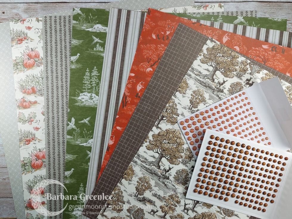 Autumn Toile Sneak Peek - Green Moon Stamp Studio