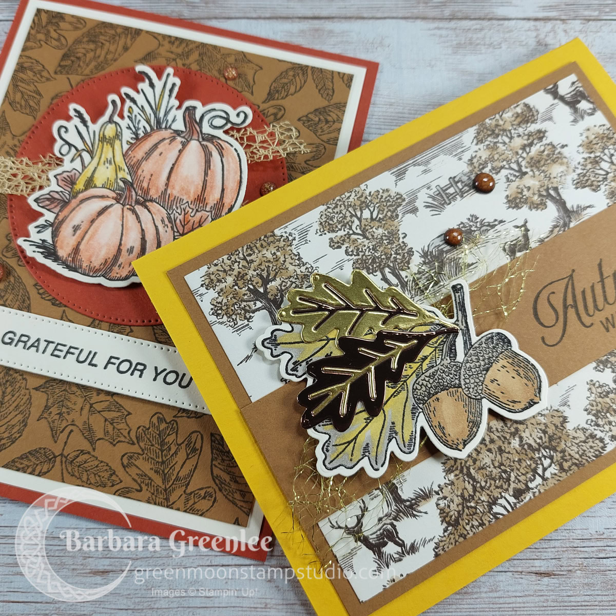 Autumn Toile Sneak Peek - Green Moon Stamp Studio